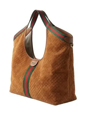 Gucci Giglio Large Tote Bag - Brown