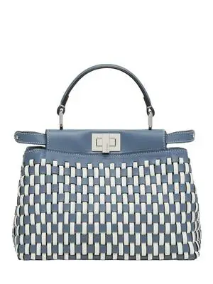 Fendi Fendi Peekaboo Mini Tote Bag Gray