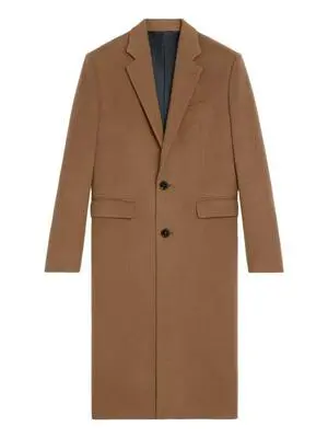 CELINE Celine Notch Lapel Escorial Wool Coat