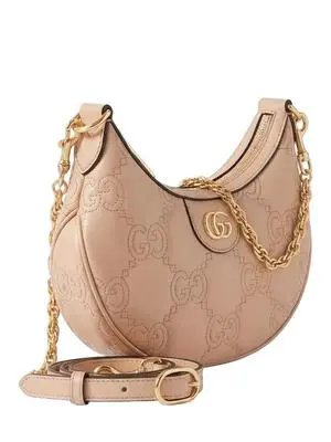 Gucci Gg Quilted Mini Shoulder Bag - Nude