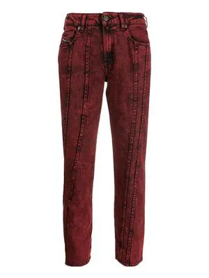 DIESEL® Diesel Rossi Cropped Straight-Leg Jeans