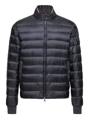 Moncler Quilted Zip-up Padded Jacket - Navy Blue