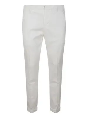 DONDUP Slim Fit Pants - White