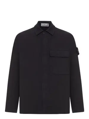Stone Island Compass Badge Overshirt - Black