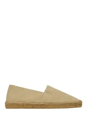 SAINT LAURENT Saint Laurent Logo Embroidered Slip-On Espadrilles With Rope Sole