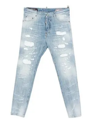 DSQUARED2 Dsquared2 "Be Proud Wash" American Jeans With Rainbow Detail