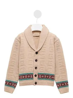 Gucci Square G Wool Cardigan - Nude
