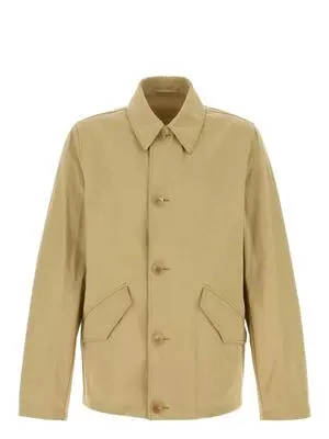 Prada Long-sleeved Button-up Jacket - Khaki