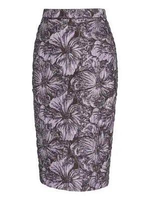 Gucci Floral Motif Skirt - Violet