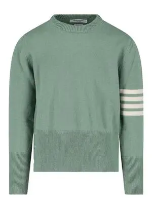 Thom Browne 4-bar Stripe Cardigan - Green