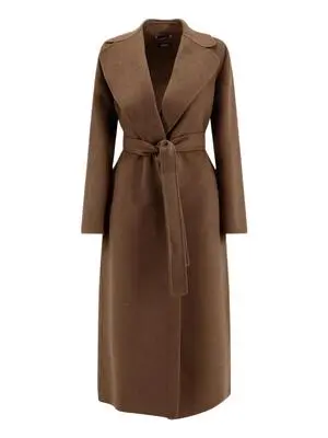 MAX MARA Max Mara S Poldo Belted Long-Sleeved Coat