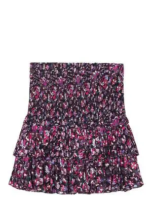 Isabel Marant Étoile Isabel Marant Etoile Naomi Ruffled Mini Skirt Multicolor