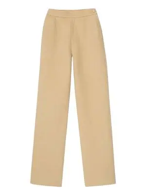 Nanushka High-waisted Knitted Trousers - Nude