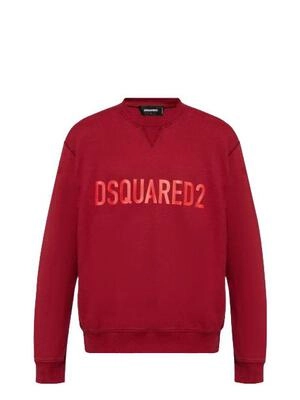 Dsquared2 Logo Printed Crew Neck Sweatshirt - Red