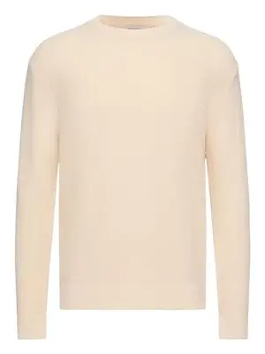 Moncler Logo Patch Crewneck Jumper - Nude