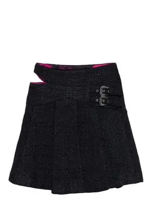 Versace Pleated Mini Skirt - Black