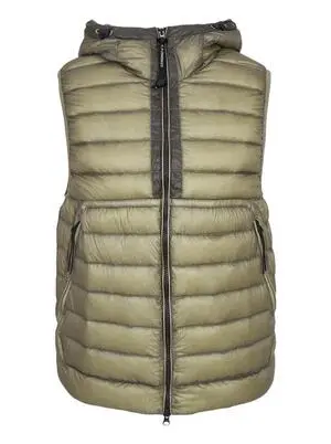 C.P. COMPANY Hooded Zip Vest - Nude