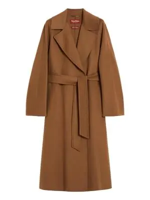 Max Mara Max Mara Studio Cles Belted Coat Hazelnut Brown