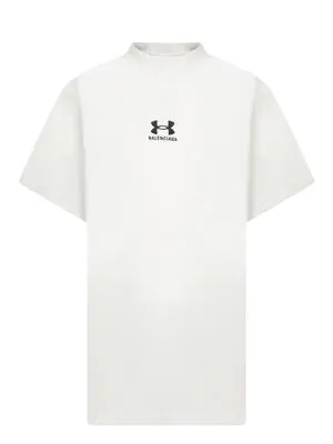 BALENCIAGA Balenciaga Logo Embroidered Crewneck T-Shirt