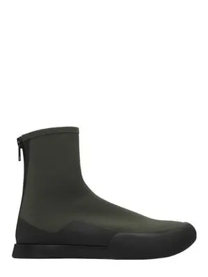THE ROW Zip Up Ankle Boots - Black