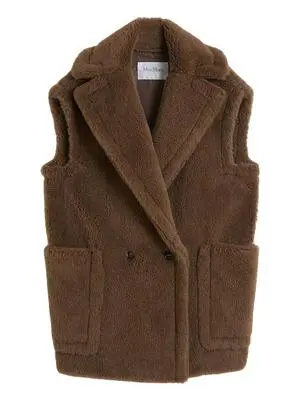 Max Mara Max Mara Bormida Double-Breasted Gilet Green
