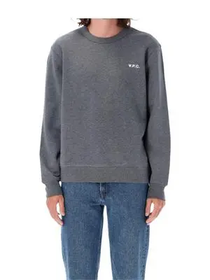 A.p.c. Logo Crewneck Sweatshirt - Gray