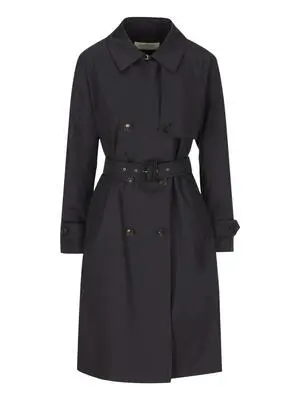 Herno Belted Trench Coat - Black