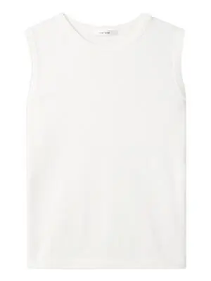 THE ROW Sleeveless Vest - White