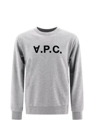 A.p.c. Logo Crewneck Sweatshirt - Gray