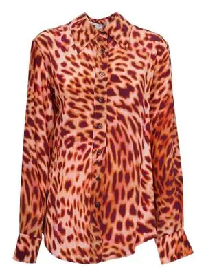 Stella McCartney Animal Print Shirt - Red