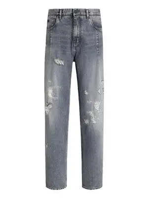 Dolce & Gabbana Distressed Denim Jeans - Gray