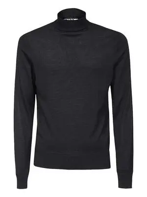 TOM FORD Mock Neck Knitted Jumper - Black