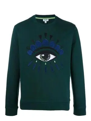 KENZO Kenzo Eye Embroidered Crew Neck Sweater