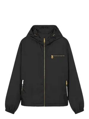 Versace Zip-up Hooded Jacket - Black
