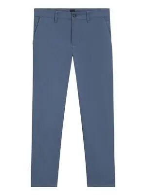 Hugo Boss Tailored Casual Trousers With Belt Loops - Blue