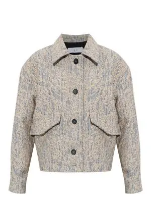 IRO PARIS Long Sleeve Casual Jacket - Gray