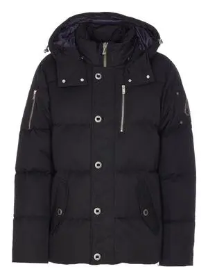 Moose Knuckles 3q Hooded Down Jacket - Black