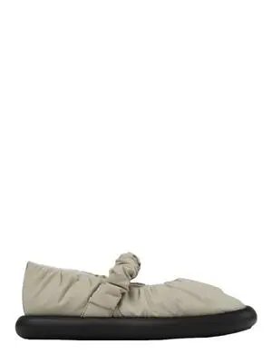 Camper Onda Ruched Ballerina Flats - Black