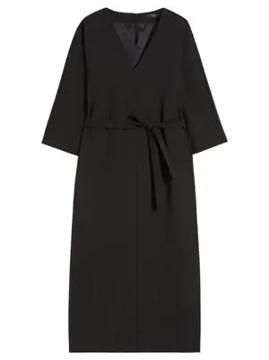 MAX MARA Weekend Max Mara V-Neck Belted Midi Dress