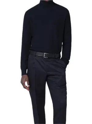 Tagliatore Long-sleeved Turtleneck Jumper - Black