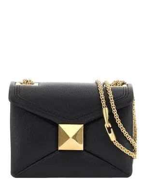 Valentino Garavani Rivet Shoulder Bag - Black