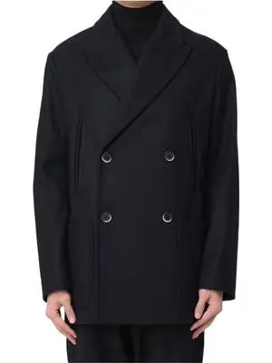 Barena Venezia Double-breasted Pocket Coat - Black