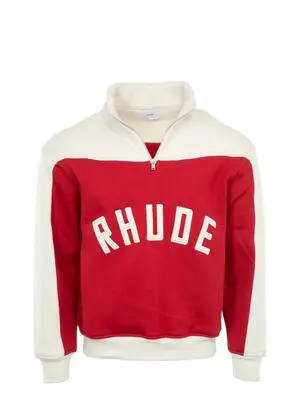 Rhude Contrast Varsity Cotton Sweatshirt - Multicolor