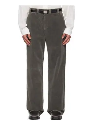 RIER Corduroy Casual Pants - Black