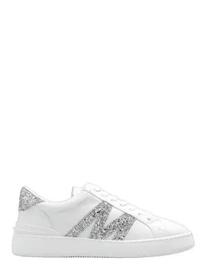Moncler Monaco Embellished Low-top Sneakers - White