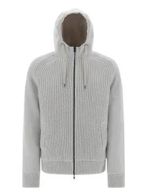 Herno Zip-up Hooded Jacket - Gray