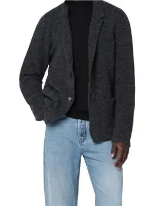 ROBERTO COLLINA Textured Knit Jacket - Black