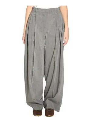 Jacquemus Pleated Wide-leg Trousers - Gray
