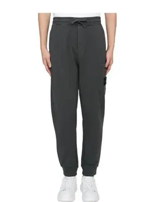 Stone Island Drawstring Sweatpants - Charcoal-grey