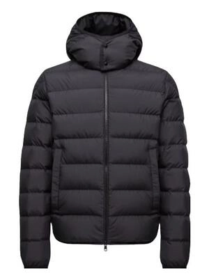 Moncler Padded Zip-up Hooded Jacket - Navy